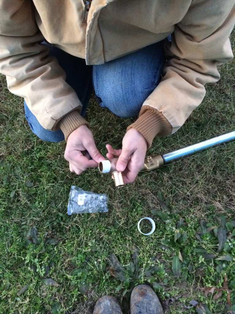 DIY Replacing a Hydrant | Faithful Homestead